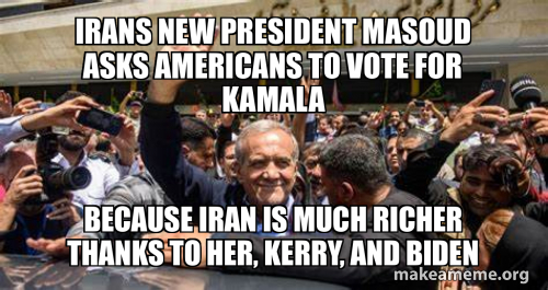 irans new president Masoud asks americans to vote for kamala because ...