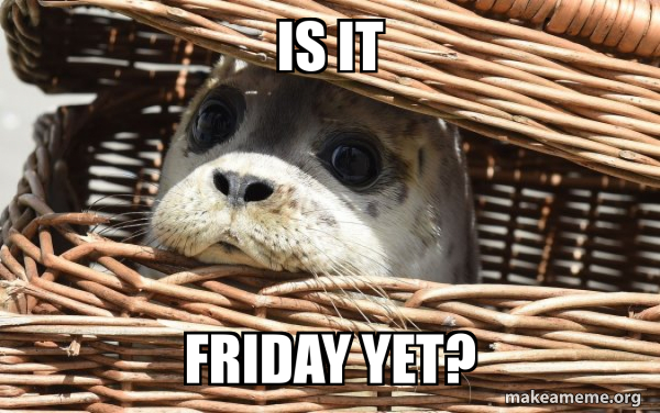 Is it Friday yet? - Impending Doom Seal Meme Generator