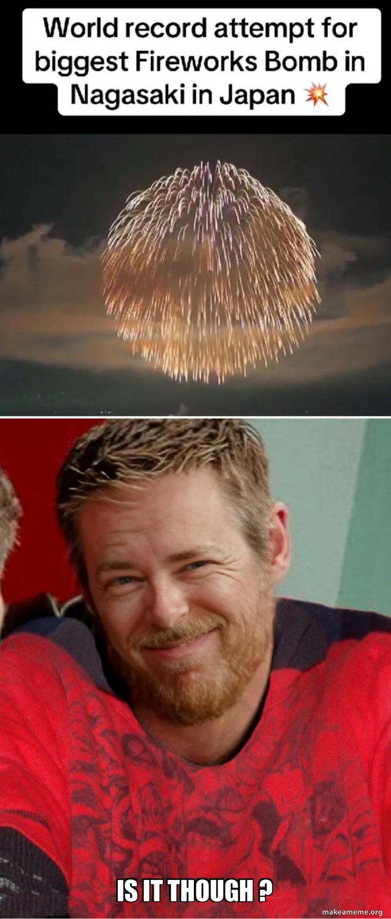 is it though ? Meme Generator