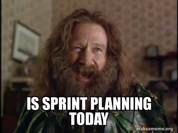 IS SPRINT PLANNING TODAY - Robin Williams - What year is it? Jumanji ...