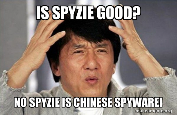 is Spyzie Good? No Spyzie is Chinese Spyware! - Jackie Chan Why? Meme ...