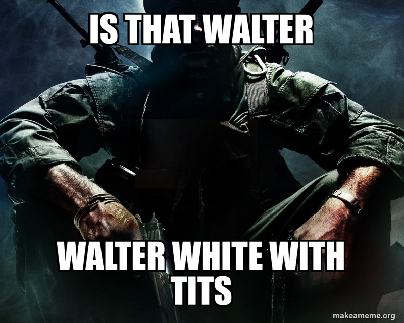 Is that walter Walter white with tits Meme Generator