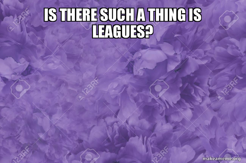 Is there such a thing is leagues? Meme Generator