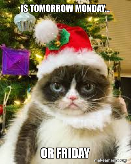 is tomorrow monday... or friday Meme Generator