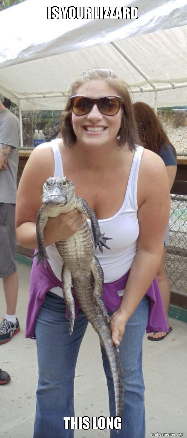 IS YOUR LIZZARD THIS LONG Meme Generator