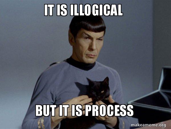 It is Illogical But it is Process - Spock and Cat Meme Meme Generator