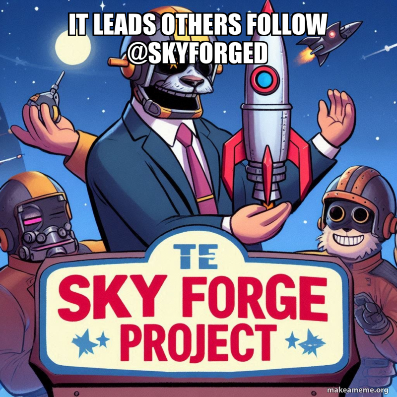 It leads others follow @Skyforged Meme Generator