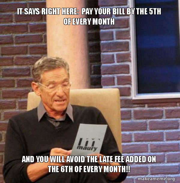 Late Fee Memes FEBRUARY 28TH - LAST DAY To REGISTER Before LATE FEES