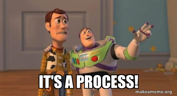 It's a process! - Buzz and Woody (Toy Story) Meme Meme Generator