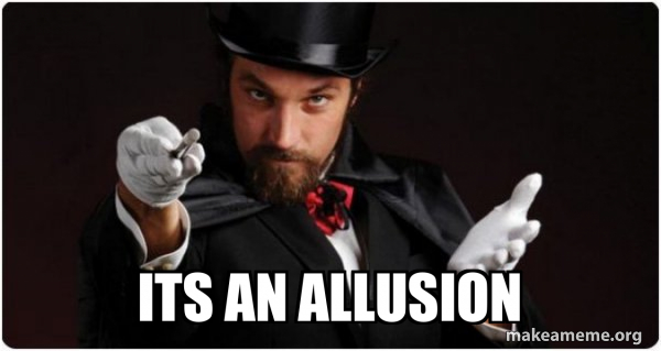 its an allusion - Magician (for my next trick) | Make a Meme