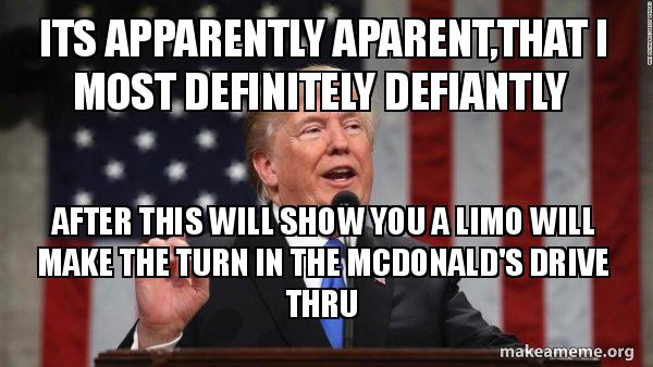 Its apparently aparent,that I most definitely defiantly After this will ...