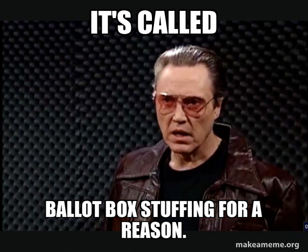 It's Called Ballot Box Stuffing for a Reason. - SNL - More Cowbell Meme ...