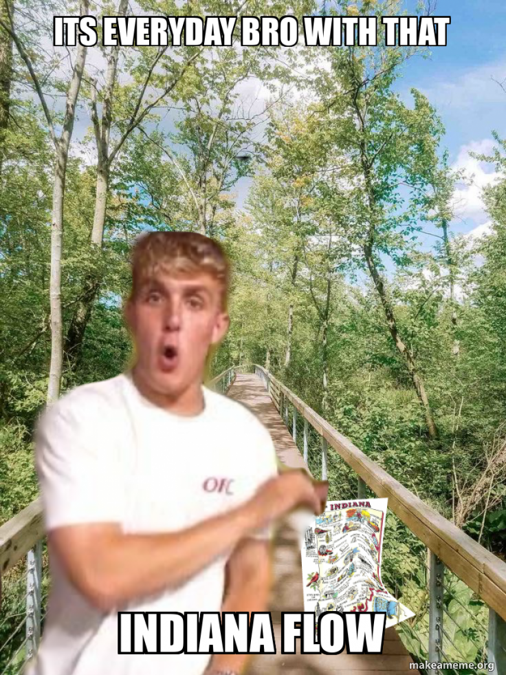 Its everyday bro with that Indiana flow Meme Generator