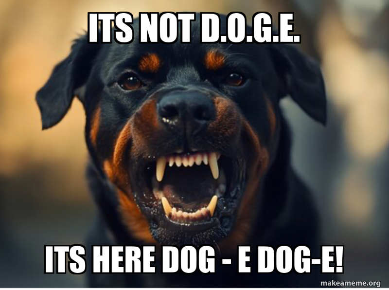 Its not D.O.G.E. Its Here Dog - e Dog-e! Meme Generator