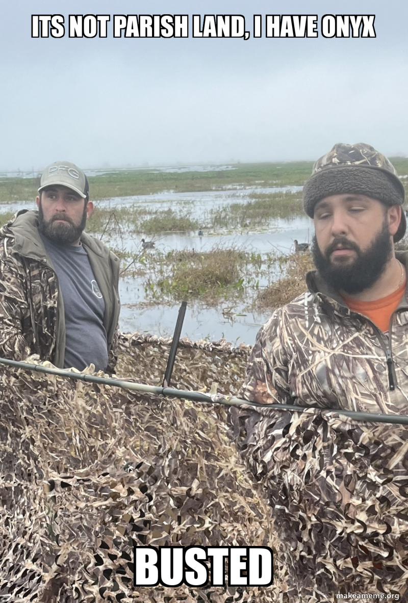 Its not parish land, i have onyx Busted Meme Generator