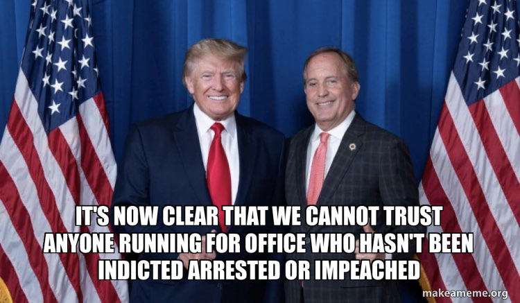 it's now clear that we cannot trust anyone running for office who hasn ...