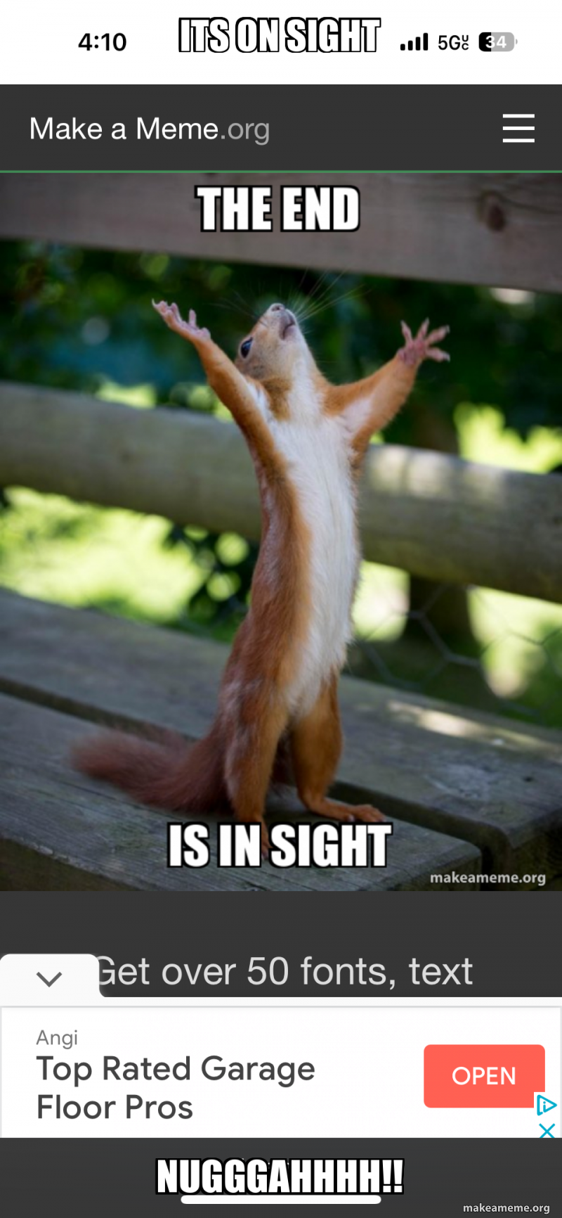 Its on sight Nugggahhhh!! Meme Generator