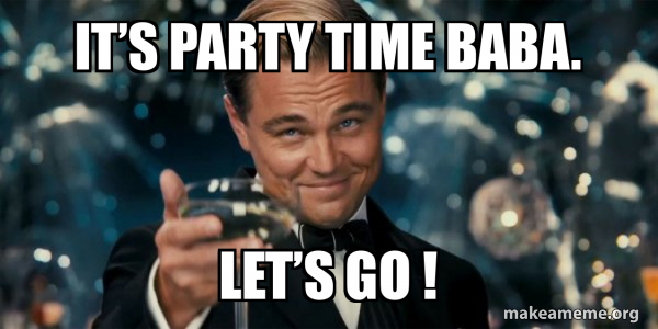 It’s party time baba. Let’s go ! - Great Gatsby Reaction - Leonardo ...