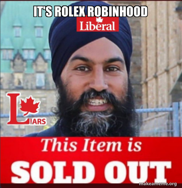 It's rolex robinhood Meme Generator