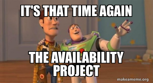 It's that time again The availability Project - Buzz and Woody (Toy ...