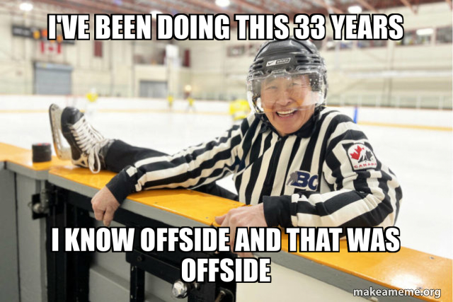 I've Been doing this 33 years I know offside and that was offside Meme ...