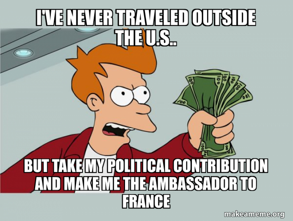 I've never traveled outside the U.S.. But take my political ...