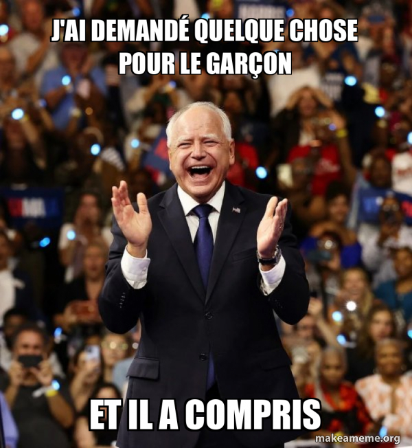 J'ai demandé quelque chose pour le garçon Et il a compris - Happy Tim ...