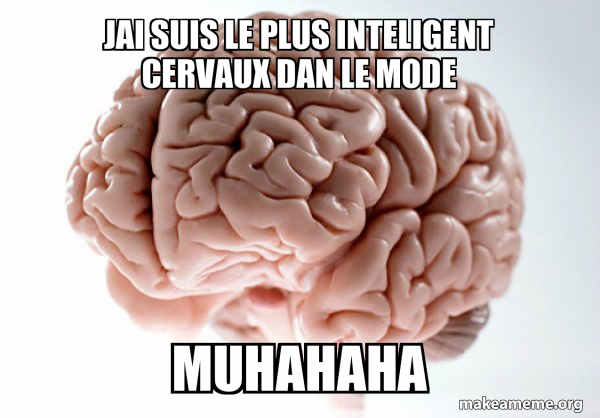JAI SUIS LE PLUS INTELIGENT CERVAUX DAN LE MODE MUHAHAHA - Scumbag ...