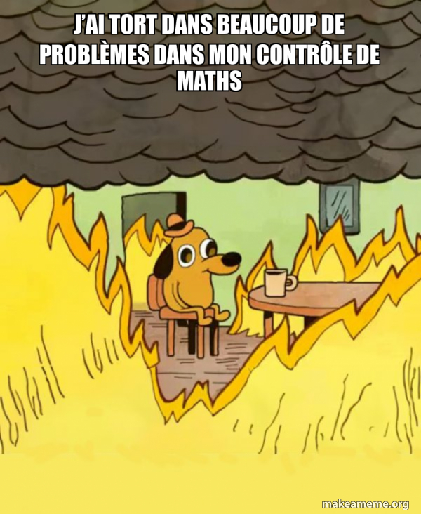 J’ai tort dans beaucoup de problèmes dans mon contrôle de maths - This ...