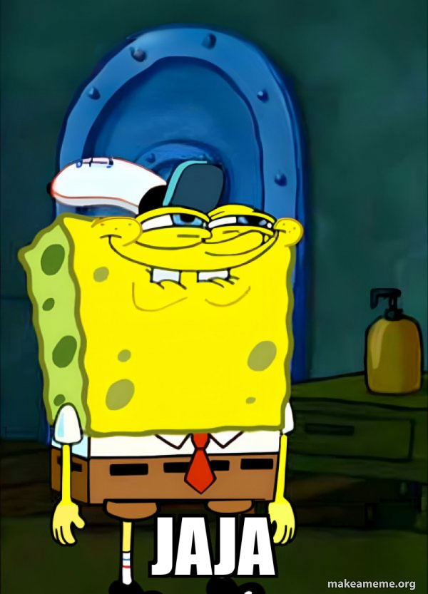 Jaja - SpongeBob Grin Meme Generator