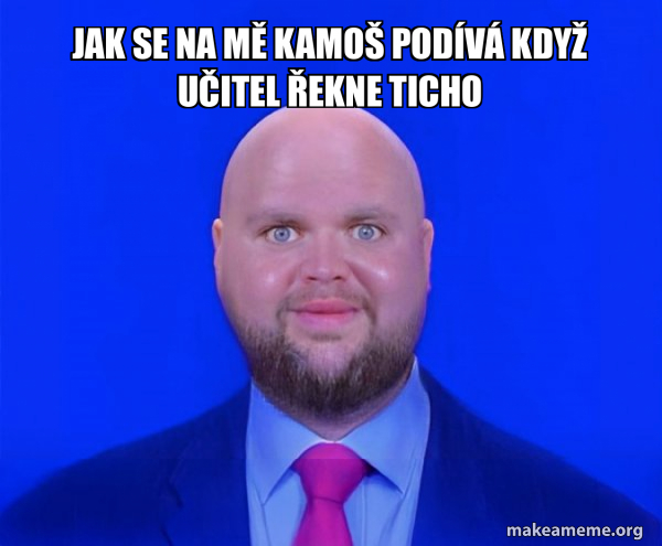jak se na mě kamoš podívá když učitel řekne ticho - Bald J.D. Vance ...