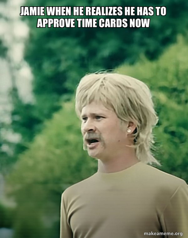 Jamie when he realizes he has to approve time cards now - Blink 182 WTF ...