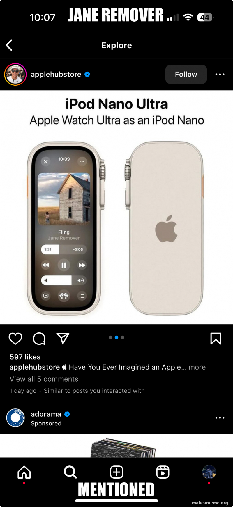 JANE REMOVER MENTIONED Meme Generator