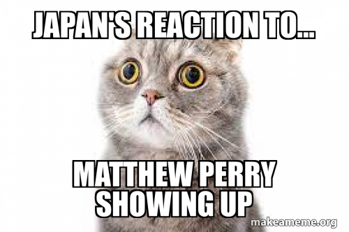 Japan's Reaction to... matthew perry showing up Meme Generator