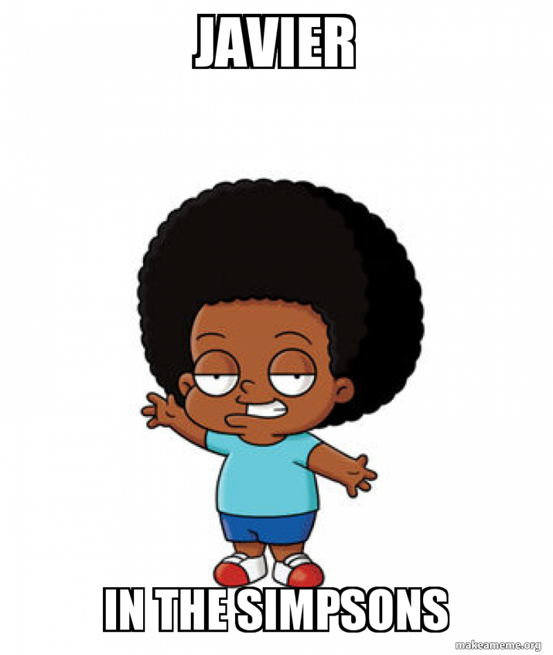 javier in the simpsons Meme Generator