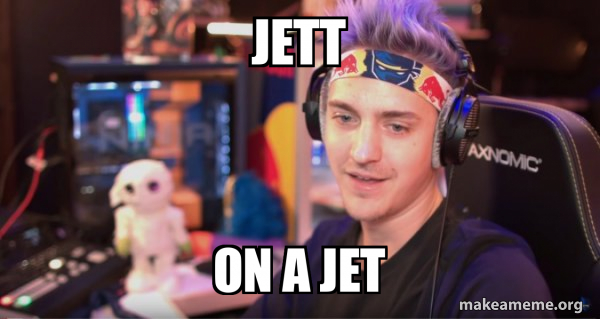 JeTt On A jet - Ninja Tyler Blevins Meme Generator