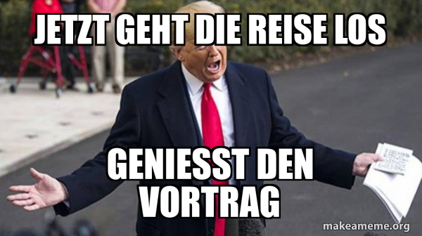 Jetzt geht die Reise Los Genießt den Vortrag - Trump - Impeachment Quid ...