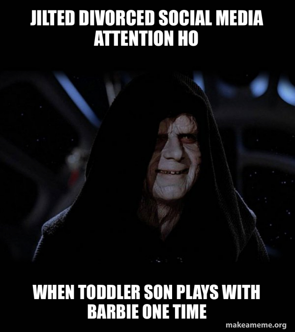 jilted divorced social media attention ho when toddler son plays with ...