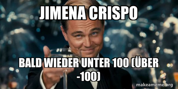 Jimena Crispo Bald wieder unter 100 (über -100) - Great Gatsby Reaction ...
