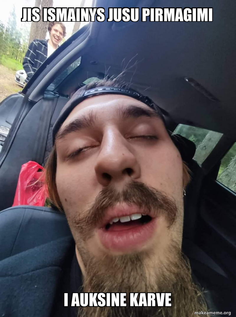 Jis ismainys jusu pirmagimi I auksine karve Meme Generator