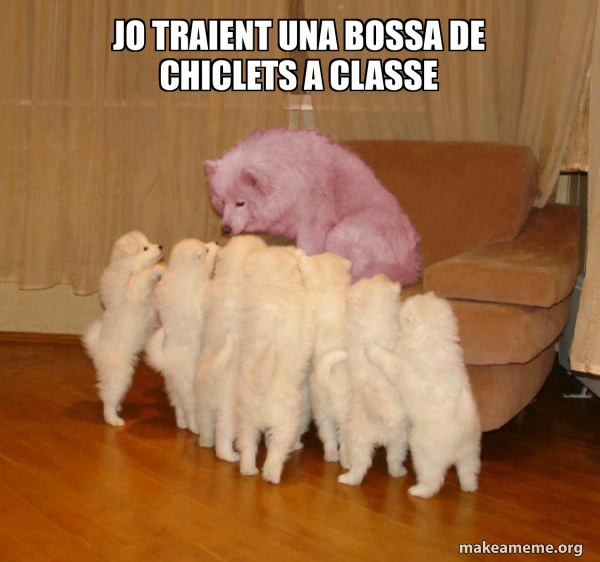 jo traient una bossa de chiclets a classe - Malicious Storytelling Dog ...