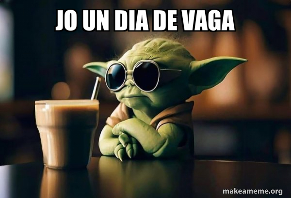jo un dia de vaga - Cool Yoda (Sunglasses) Meme Generator