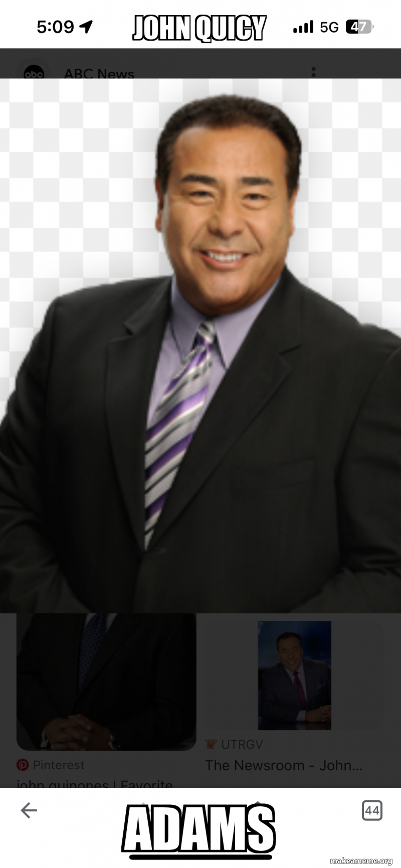 john quicy adams Meme Generator