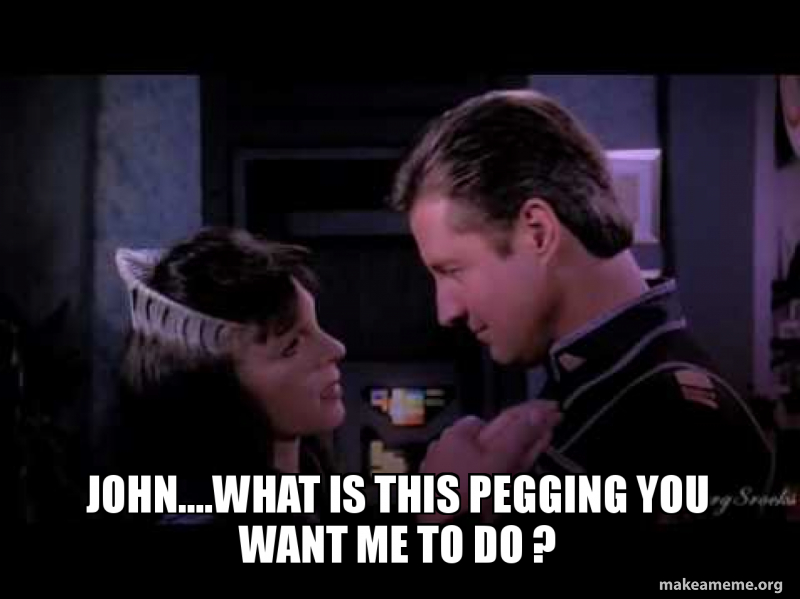 John....what is this PEGGINg you want me to do ? Meme Generator