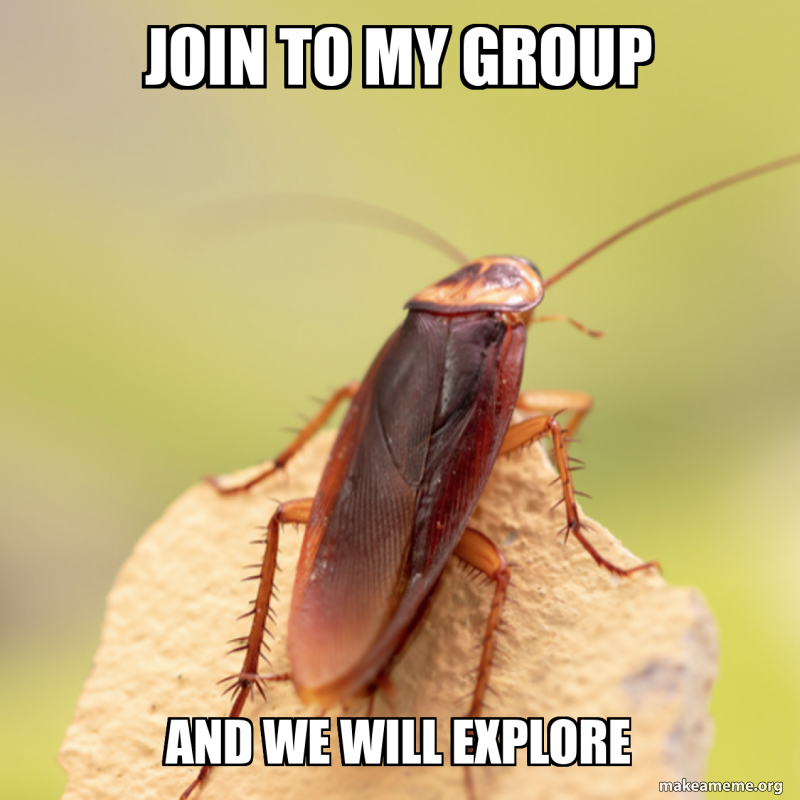 join to my group and we will explore Meme Generator