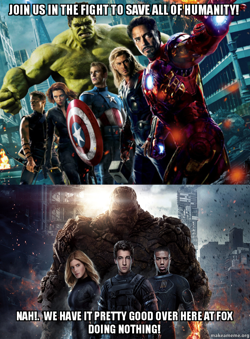 Join us in the fight to save all of humanity! Nah!. We have it pretty ...