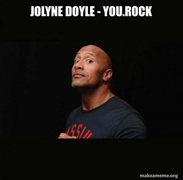 Jolyne Doyle - YOU.ROCK - Dwayne Johnson (The Rock) Meme Generator