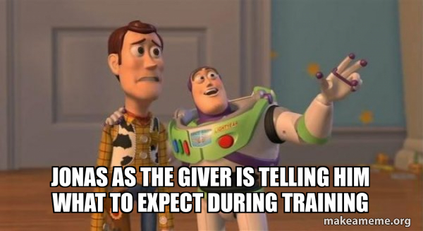 Jonas as the Giver is telling him what to expect during training - Buzz ...