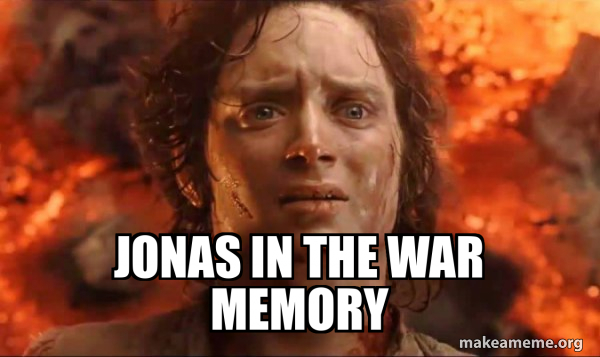 Jonas in the war memory - Frodo it's over it's done Meme Generator