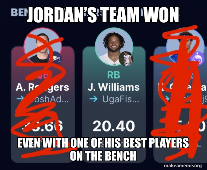 Jordan’s team won EVEN WITH ONE OF HIS Best players on the bench Meme ...